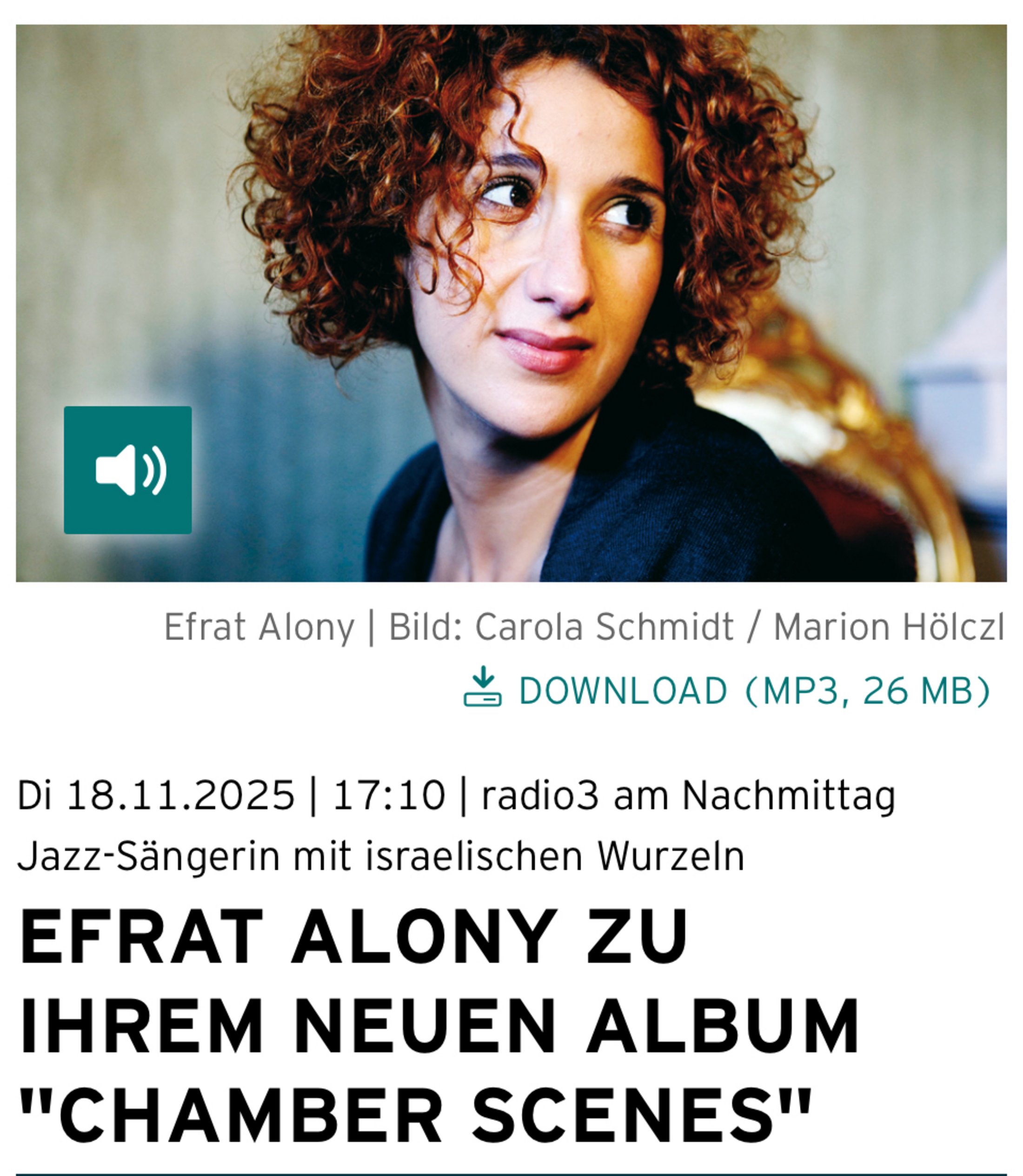 a wonderful feature of "Chamber Scenes " on Radio Berlin Brandenburg ...